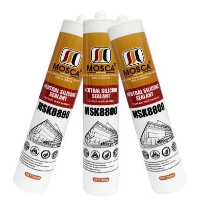 China Waterproof Clear Neutral Silicone Sealant 300ml for Window Bathroom Door Sealing for sale