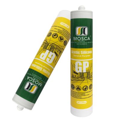 China Waterproof Gp Acid Clear Silicone Sealant Window Bathroom Kitchen for sale