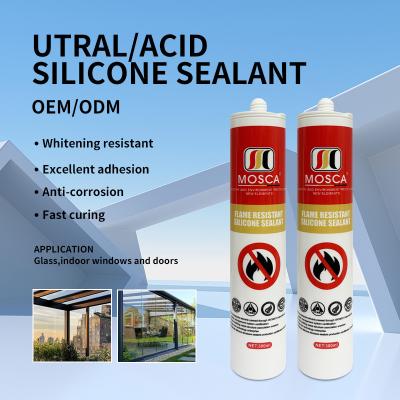 China Neutral Silicone Sealant Weatherproofing Waterproofing Mold Resistance 300ml for Kitchens Bathrooms for sale