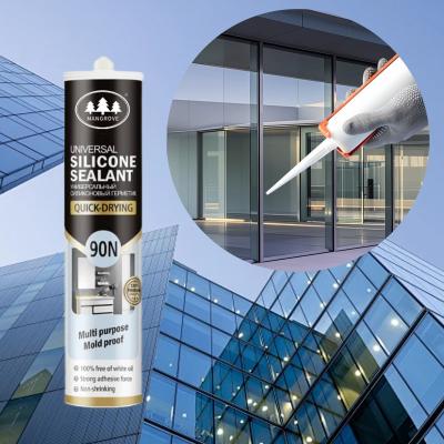 China Neutral Silicone Sealant 300ml Waterproof Window Door Frame Caulk for Bathroom Kitchen Glass for sale
