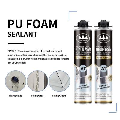 China 750ml B1 Fireproofing Household Renovation Foam Quick-drying Thermal Insulation Polyurethane Foam for sale