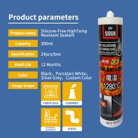 China HighTemperature Adhesive Range Hood Stainless Steel Duct Sealing 1280°C Flame Retardant Fireproof Glue for sale