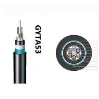 China GYTA53 Direct Buried Steel Tape Armored 12 96 Core Fiber Optic Cable Price Per Meter for sale