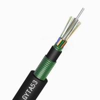 China GYTA53 Direct Buried Steel Tape Armored 12 96 Core Fiber Optic Cable Price Per Meter for sale