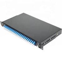 China 19 Inch Wall Mounted 24 Port LC Duplex Fiber Optic Terminal Box 1U for sale