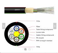 China GYFTY Outdoor Aerial 24 48 Core Fiber Optic Cable FRP Strength Member Non Metallic for sale