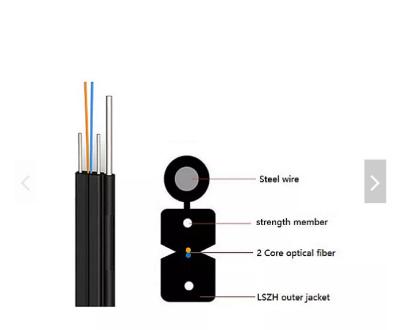 China GJYXFCH Outdoor Self Supporting Fiber Optic Cable FTTH Drop Cable Single Dual Core for sale