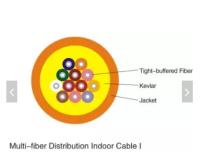 China Tight Buffer OM4/OM3 Multi Mode GJFJV G652d Indoor Optical Fiber Cable 0.9mm for sale