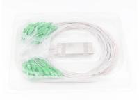 China FTTH 1x8 SC UPC APC Fiber Optic PLC Splitter Low Insertion Loss 1260-1650nm for sale
