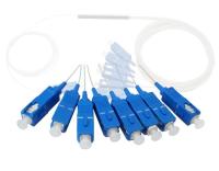 China FTTH 1x8 SC UPC APC Fiber Optic PLC Splitter Low Insertion Loss 1260-1650nm for sale