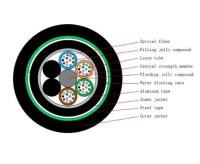 China GYTA53 Armoured Direct Outdoor Fiber Optic Cable for sale