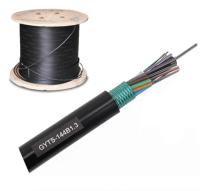 China GYTS Armored Fiber Optic Cable 2-144 Cores Single Mode G652D PE Jacket for sale
