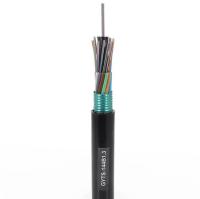 China GYTS Armored Fiber Optic Cable 2-144 Cores Single Mode G652D PE Jacket for sale