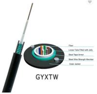 China GYXTW Armored Fiber Optic Cable Types Direct Burial Cable for sale