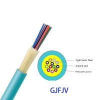 China Tight Buffer GJFJV 12 Core Optical Fiber Cable Indoor Outdoor LSZH for sale