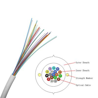 China GJFZY 72 Core 1km FRP Strength Member Fiber Optic Cable for sale
