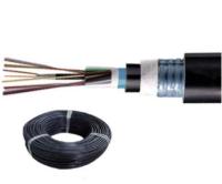 China GYXTW 4 Core Single Mode 9/125 Armored Outdoor Fiber Optic Cable 250µm for sale