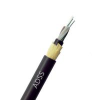 China ADSS 6-196 Core G657A1 G657A2 OS1 OS2 Nonmetal FPR Fiber Optic Cable 9.5mm LLDPE for sale