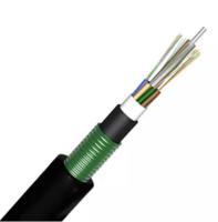 China 12 Core GYXTW Waterproof Direct Burial Multimode Fiber Optic Cable for sale