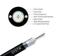 China GYXTW G652d Armored 8 Core Duct Fiber Optic Cable for sale
