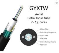 China GYXTW Duct Aerial Optical Fiber Cable 2-48 Cores Single Mode 8.3mm Diameter for sale
