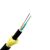 China Waterproof 12 24 Core G652 ADSS Overhead Fiber Optic Cable for sale