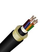 China Waterproof 12 24 Core G652 ADSS Overhead Fiber Optic Cable for sale