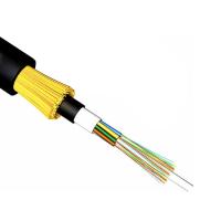 China Waterproof 12 24 Core G652 ADSS Overhead Fiber Optic Cable for sale