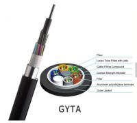 China Outdoor Armoured Cable 2-288 Cores Optical Fibre Cable GYTA 10.3-19.0mm for sale