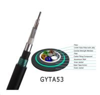 China Outdoor Armoured Cable 2-288 Cores Optical Fibre Cable GYTA 10.3-19.0mm for sale