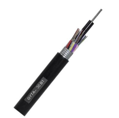 China G657A GYTA Direct Buried Armored Outdoor Fiber Optic Cable 2-288 Fibers for sale
