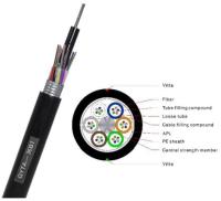 China G657A GYTA Direct Buried Armored Outdoor Fiber Optic Cable 2-288 Fibers for sale