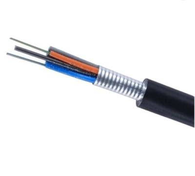 China GYTA Fiber Optic Cable G652D 2-24 Core Steel Central Strength Member Outdoor for sale