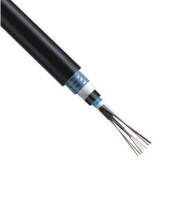 China Armoured Optical Fiber Cable GYTS 24 Cores Single Mode G.652D for Aerial Duct for sale
