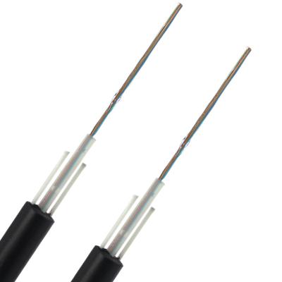 China FRP Strengthened Central Loose Tube Fiber Optic Cable GYFTY GYFXTY 2-12 Core Single Mode for sale