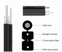 China GJYXFCH G657A SM 1 Core 1KM FTTH Drop Fiber Optic Cable for sale