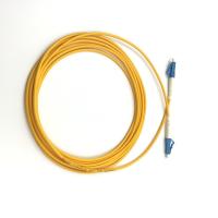 China Yellow G657A SC APC Fiber Optic Patch Cord 9/125um Singlemode 3.0mm for sale