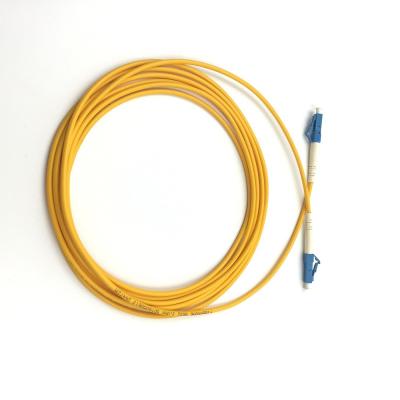 China Yellow G657A SC APC Fiber Optic Patch Cord 9/125um Singlemode 3.0mm for sale