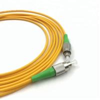 China Yellow G657A SC APC Fiber Optic Patch Cord 9/125um Singlemode 3.0mm for sale