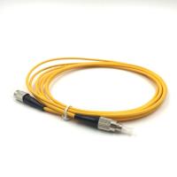 China Yellow G657A SC APC Fiber Optic Patch Cord 9/125um Singlemode 3.0mm for sale