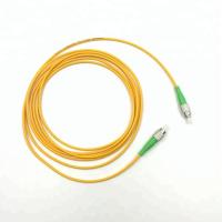 China Yellow G657A SC APC Fiber Optic Patch Cord 9/125um Singlemode 3.0mm for sale