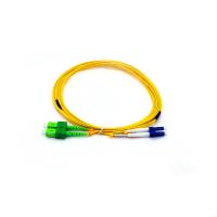 China LC to SC Duplex Fiber Optic Patch Cord Singlemode 3.0mm 0.2dB Low Insertion Loss for sale