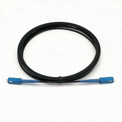 China 1 Core FTTH SC Drop Cable Fiber Optic Patch Cord 2.0x3.0mm G657A2 for sale
