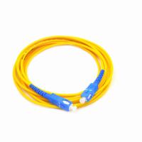 China Single Mode Simplex SC APC 2.0mm Optical Fiber Patchcord Low Insertion Loss 0.15dB for sale