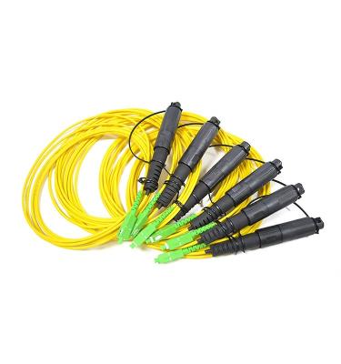 China SC APC Fiber Optic Patch Cord Singlemode Outdoor FTTH Low Insertion Loss 0.2dB for sale