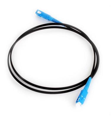 China Indoor Outdoor FTTH SC UPC Fiber Optic Patch Cord 3m Single Mode Drop Cable for sale