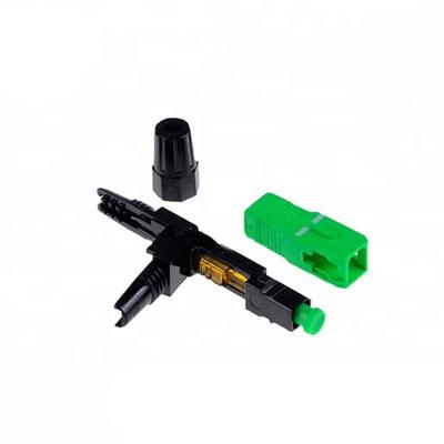 China Field Installable Fiber Optic Connector SC APC Fiber Optic Fast Connector for sale