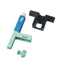 China FTTH SC APC SM Fiber Optic Fast Connector 0.3dB Insertion Loss 125μm for sale
