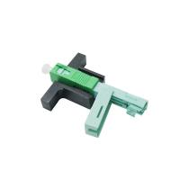 China FTTH SC APC SM Fiber Optic Fast Connector 0.3dB Insertion Loss 125μm for sale