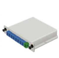 China FTTH 1x8 SC APC PLC Splitter Box 1260-1650nm Low Loss Fiber Optic Splitter for sale
